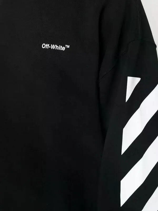 Off-White Diagonal Helvetica Oversized Sweatshirt
