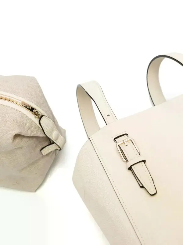 VALEXTRA Micro Bucket Leather Tote Bag