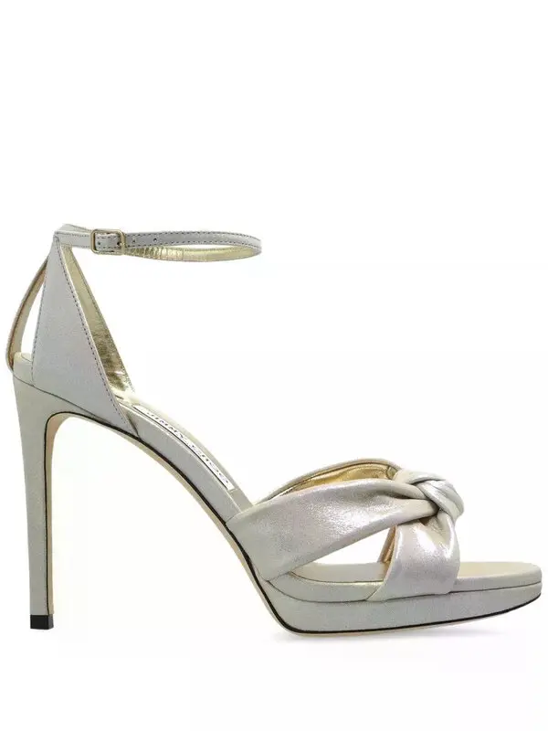 JIMMY CHOO 100mm Rosie Heeled Sandals - Neutrals