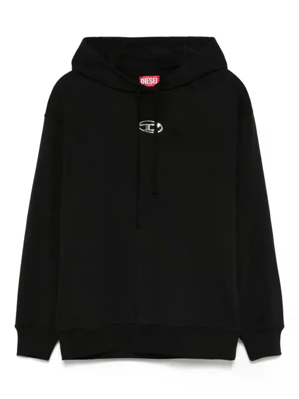 DIESEL® Oval D Logo Hoodie - Black