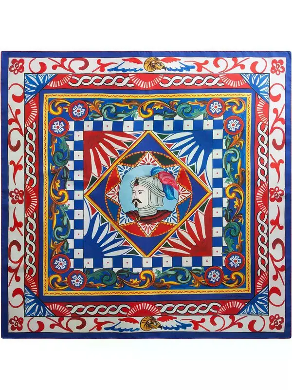 Dolce & Gabbana Carretto-print Twill Scarf