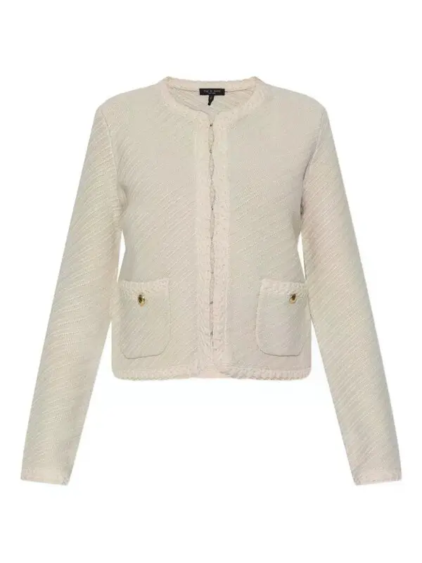 Rag & Bone Textured Jacket With Braided Trim