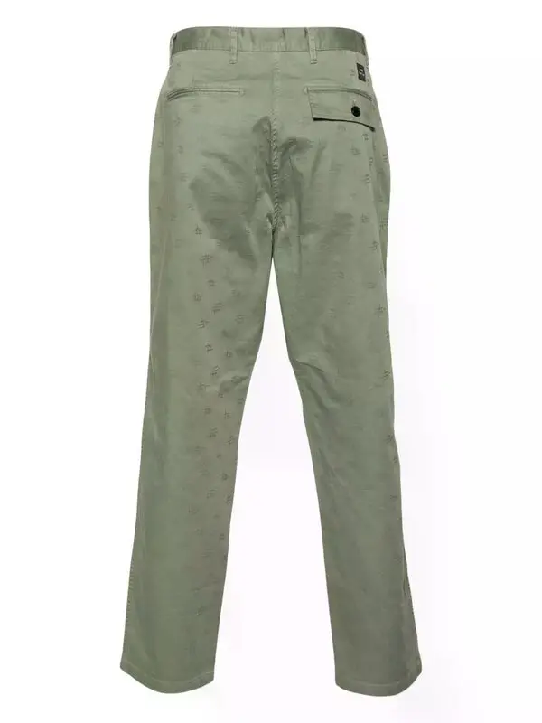 Paul Smith Monogram Jacquard Straight Leg Trousers