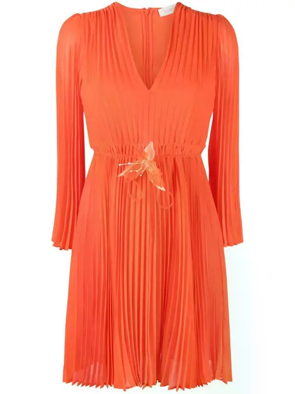 Zimmermann Sunray Pleated Minidress - Red