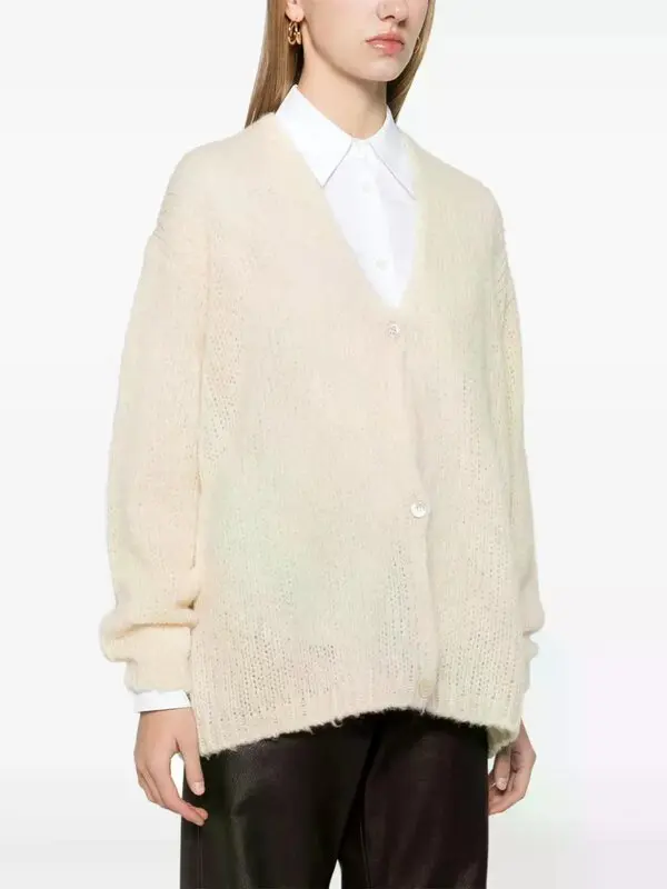 Max Mara Chunky Knit V-neck Cardigan