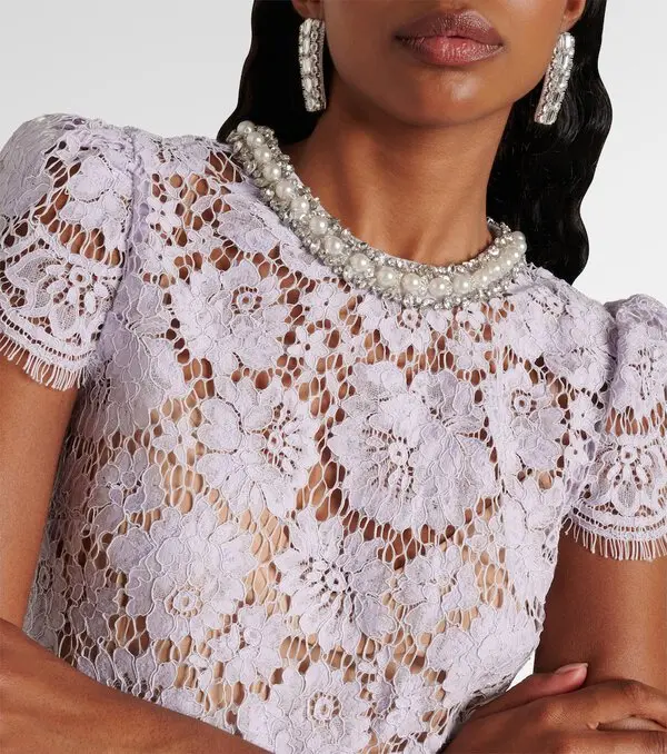 SELF-PORTRAIT Crystal-embellished Drop Earrings