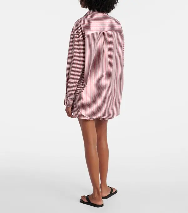 Faithfull The Brand En Vau Striped Cotton Shirt
