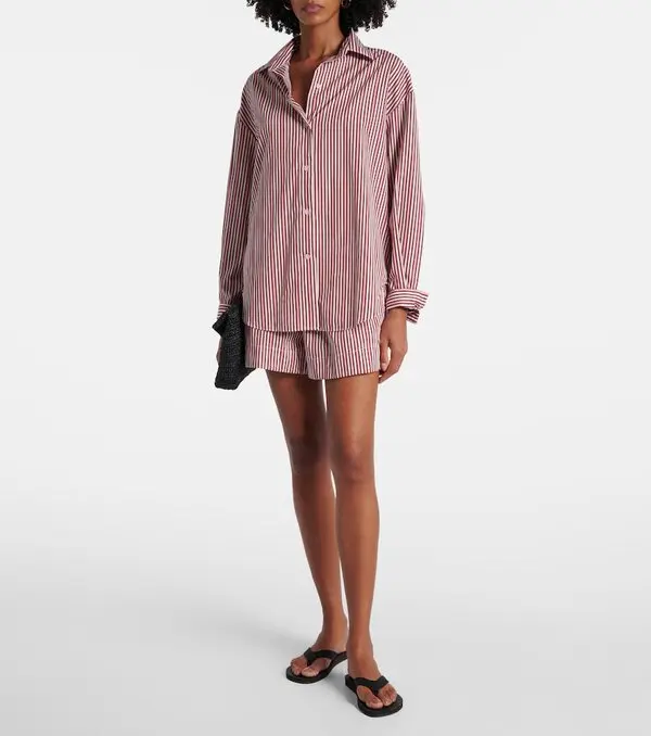Faithfull The Brand En Vau Striped Cotton Shirt