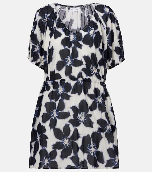 Velvet By Graham & Spencer Hazel Floral Cotton Voile Mini Dress - Multicoloured