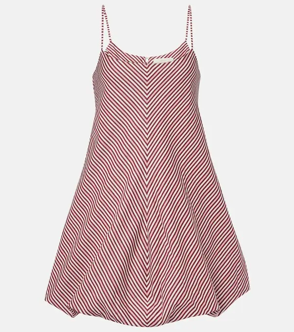 Faithfull The Brand Daniela Striped Cotton Mini Dress - Multicoloured