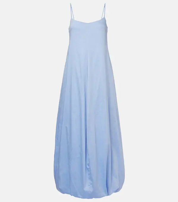 Faithfull The Brand Aniela Cotton Maxi Dress - Blue