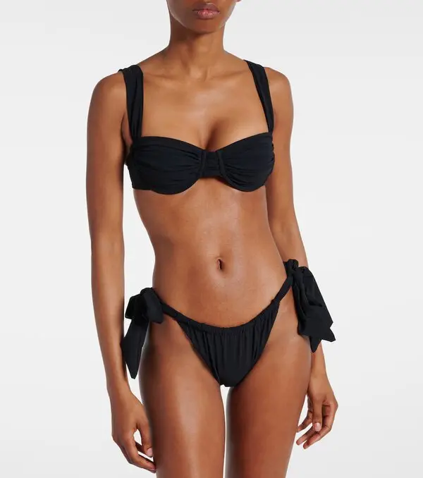 Faithfull The Brand Costa Bikini Bottoms - Black