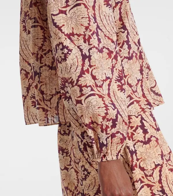 Ulla Johnson Brea Printed Cotton-blend Blouse - Multicoloured
