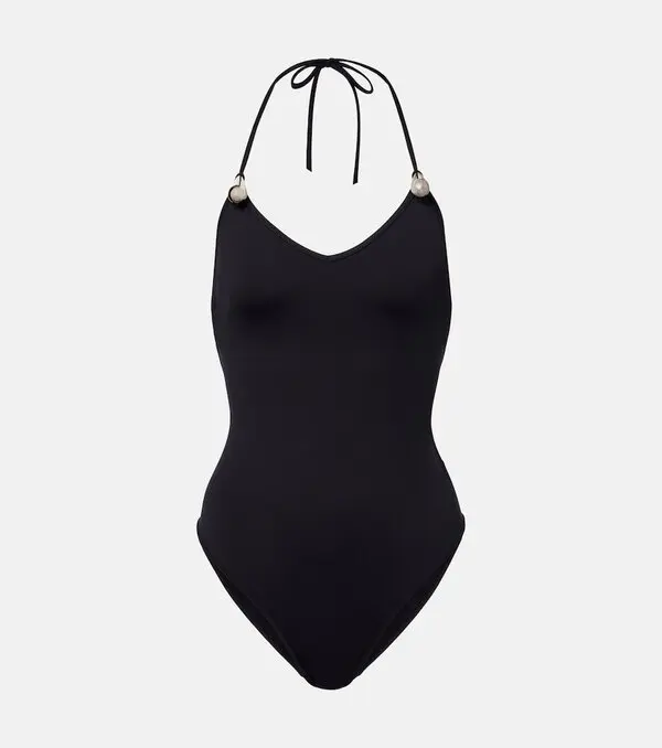 Bottega Veneta Embellished Swimsuit - Black