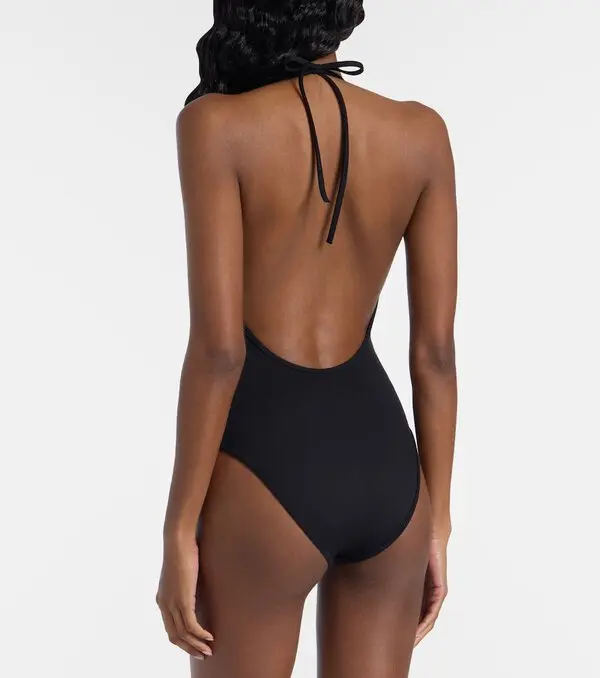 Bottega Veneta Embellished Halterneck Swimsuit