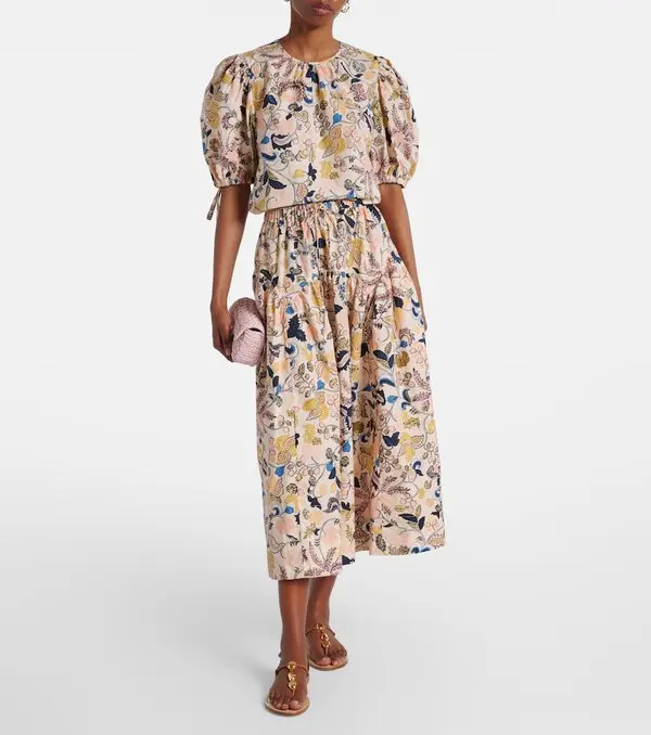 Ulla Johnson Coralie Floral Cotton Blouse