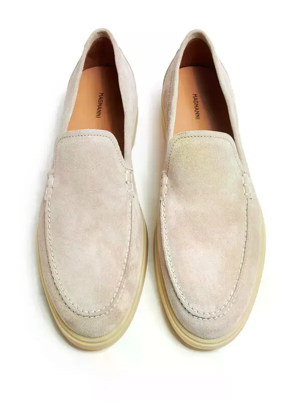 Magnanni Sofia Suede Loafers - Neutrals