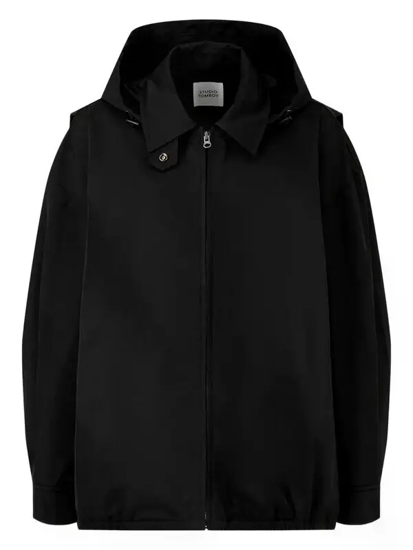 STUDIO TOMBOY Hooded Utility Jacket - Black