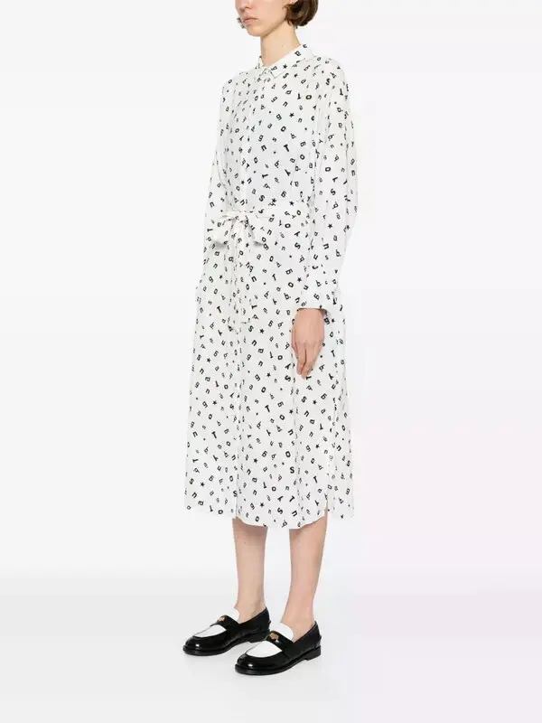 TO B. BY AGNÈS B. Graphic Print Shirt Dress
