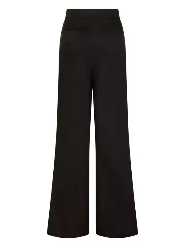 STUDIO TOMBOY Pressed-crease Palazzo Trousers - Black