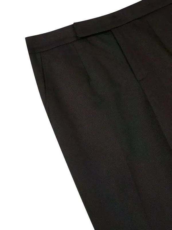 STUDIO TOMBOY Pressed-crease Palazzo Trousers - Black