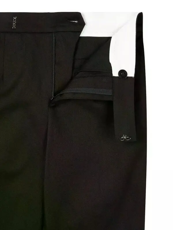 STUDIO TOMBOY Pressed-crease Palazzo Trousers - Black