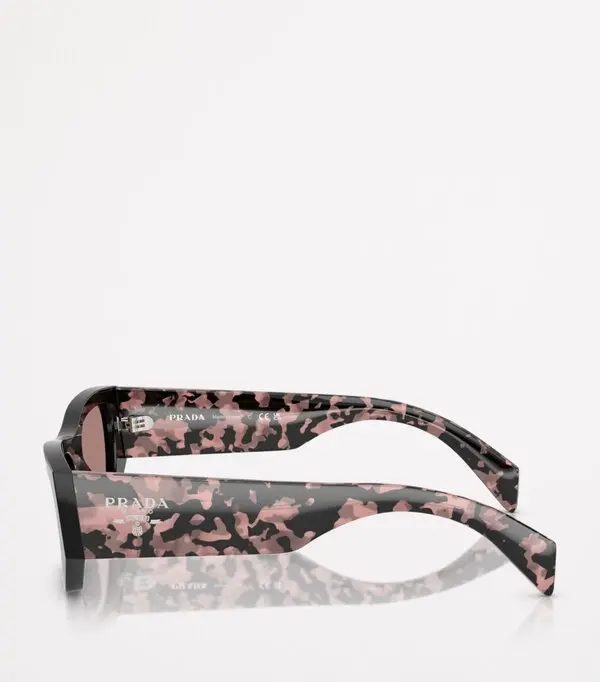Prada Acetate Geometric Sunglasses