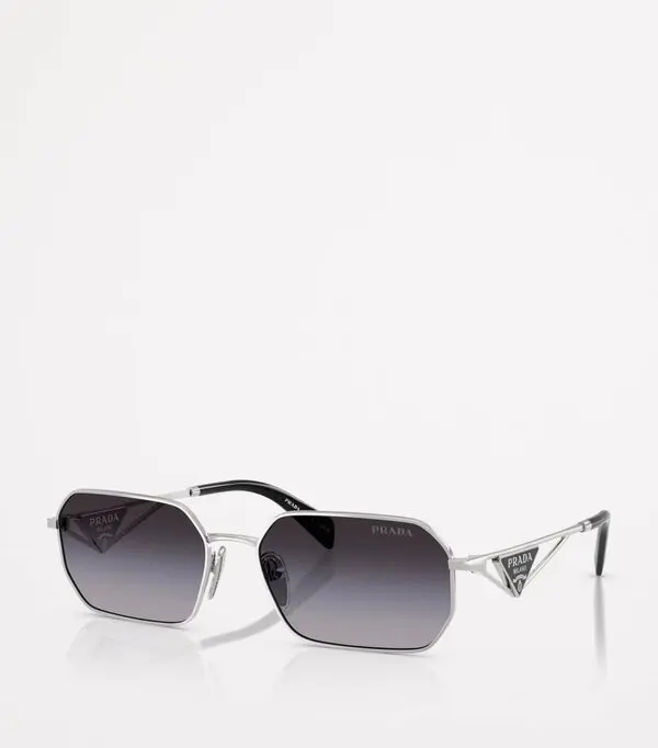 Prada Steel Pr A51s Sunglasses - Silver