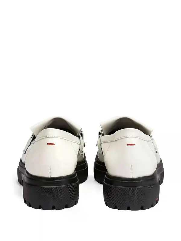 Lloyd Fringed Leather Loafers With Metal Hardware