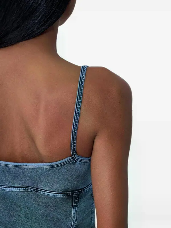 DIESEL® T-ony Denim Corset Top - Blue