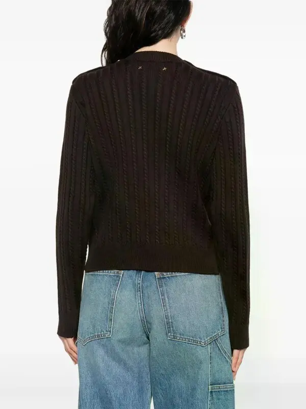 GOLDEN GOOSE Cable-knit Sweater With Button Detail