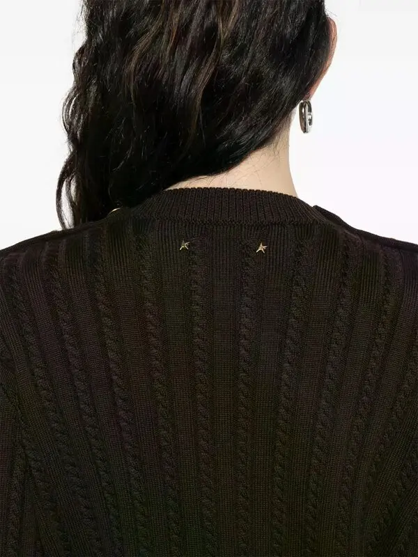 GOLDEN GOOSE Cable-knit Sweater With Button Detail