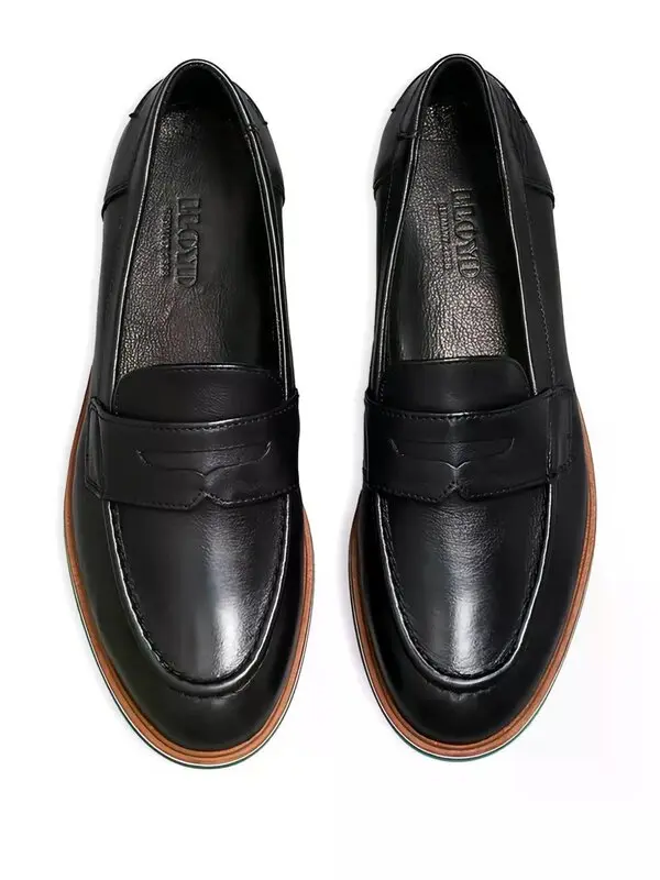 Lloyd Name' Leather Penny Loafers With Contrast Sole