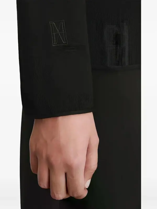 Marc O'polo Long Sleeve Top With Stitched Logo Detail