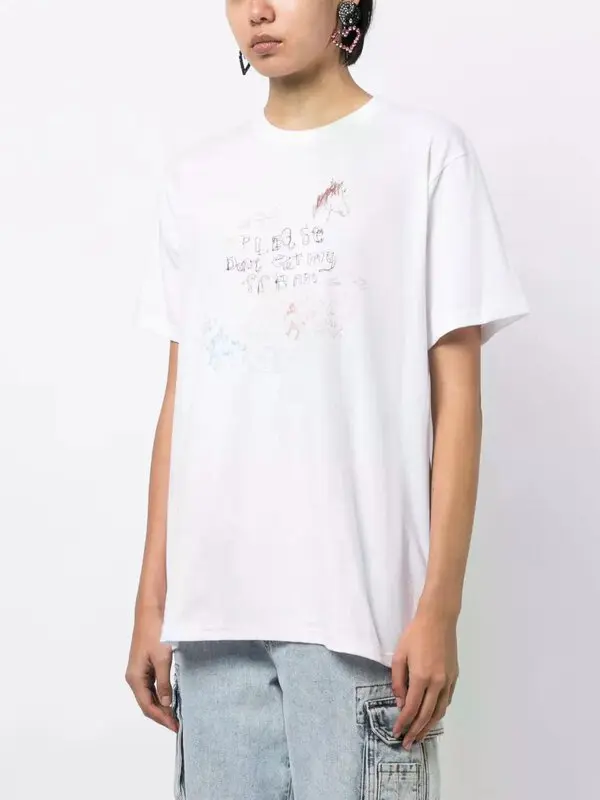 Collina Strada Graphic Print Organic Cotton T-shirt