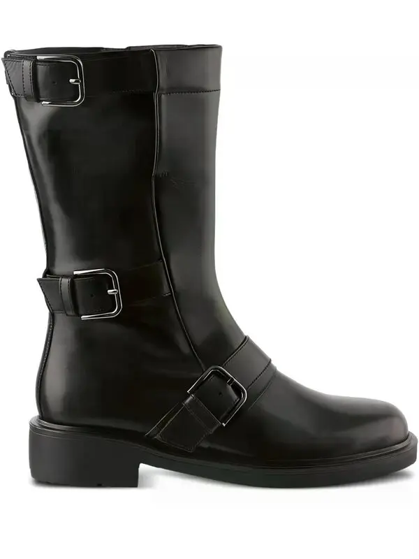 HOGL Billie Buckle-embellished Leather Biker Boots