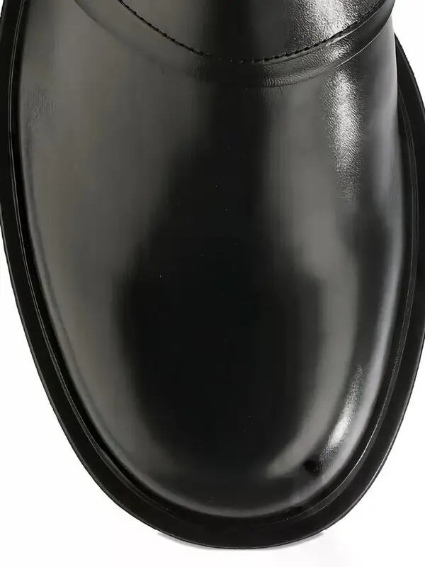 HOGL Billie Buckle-embellished Leather Biker Boots