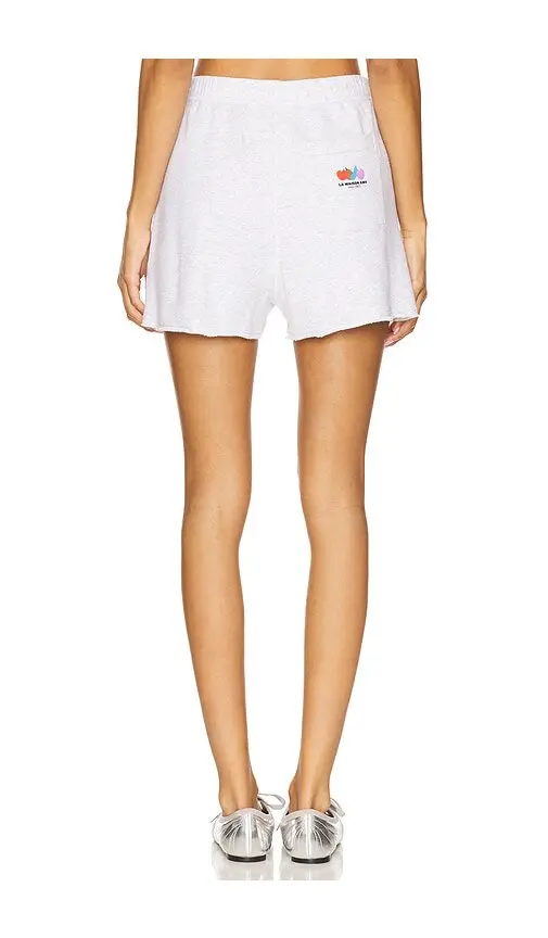 American Vintage Atubay Fleece Shorts - Light Grey