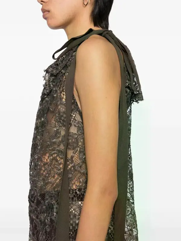 UMA WANG Sleeveless Lace Top
