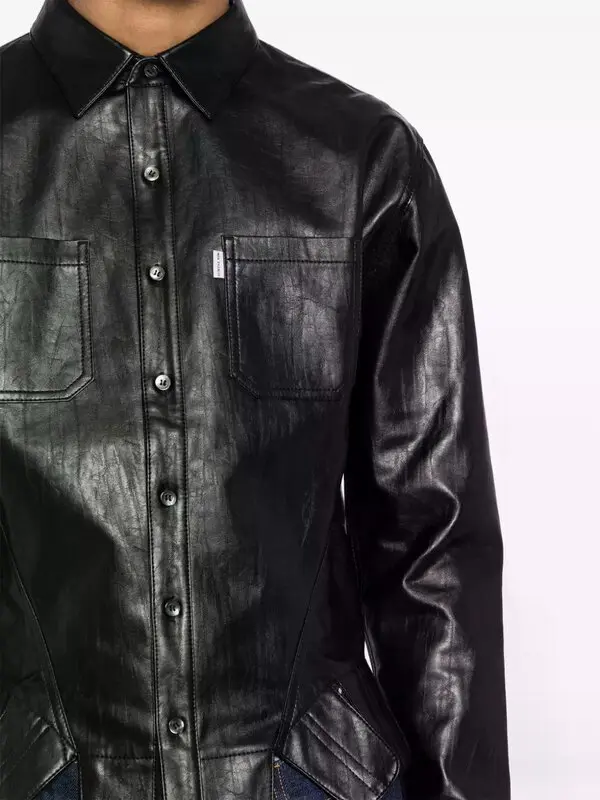 JUNTAE KIM Square Petal Corset Shirt