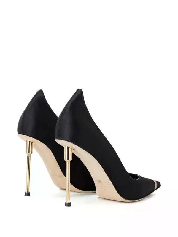 Elisabetta Franchi Pointed-toe Satin Pumps With Stiletto Heel