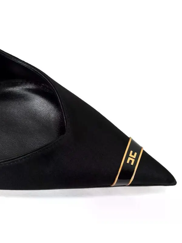 Elisabetta Franchi Pointed-toe Satin Pumps With Stiletto Heel
