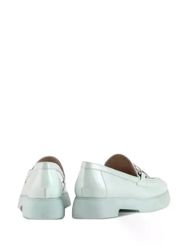 HOGL Patent Leather Horsebit Loafers - Blue