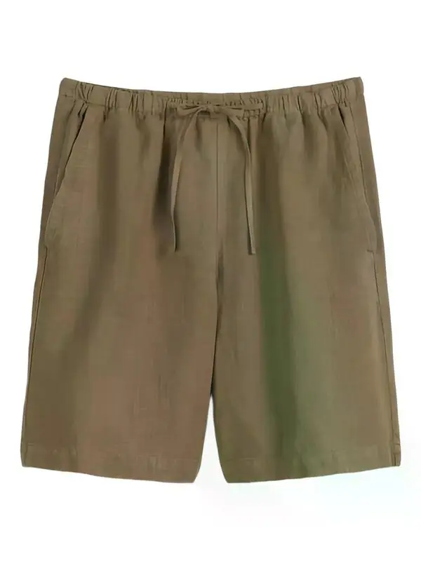 Marc O'polo Drawstring Waist Linen Shorts - Brown