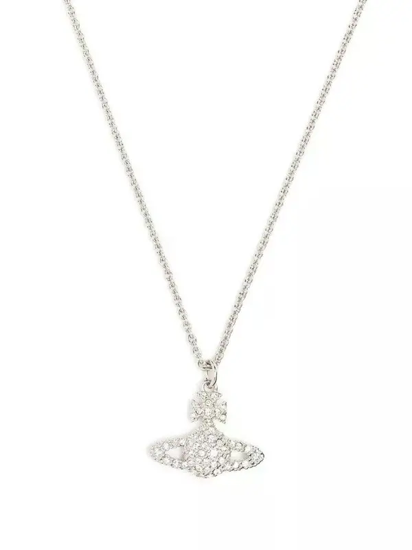VIVIENNE WESTWOOD Grace Bas Relief Orb Pendant Necklace - Silver