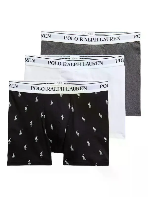 Polo Ralph Lauren Logo-embellished Boxers - Black
