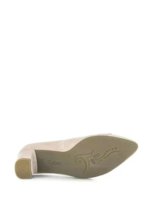 Gabor Chain-embellished Block Heel Pumps - Neutrals