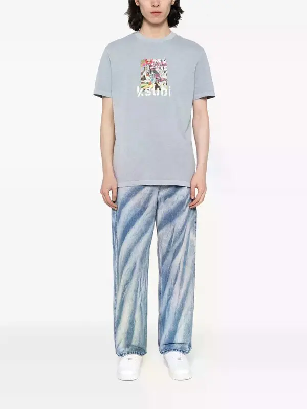 Ksubi Striped Straight-leg Jeans