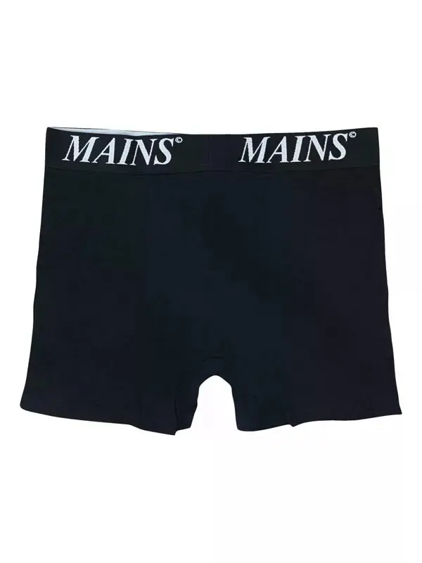 MAINS Logo-waistband Boxers - Black