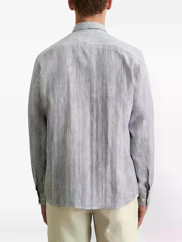 Marc O'polo Striped Button-up Shirt - Grey